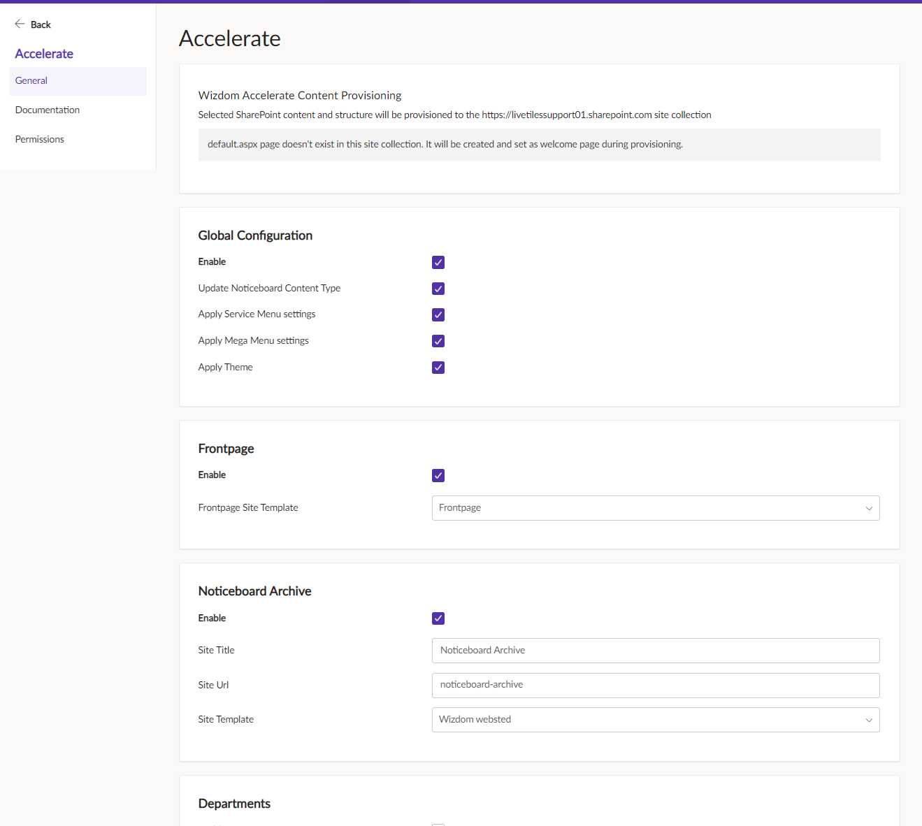 The Accelerate module – Knowledge Base