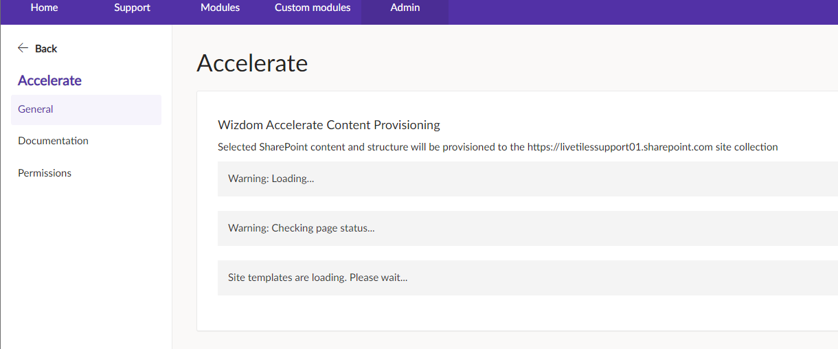 The Accelerate module – Knowledge Base