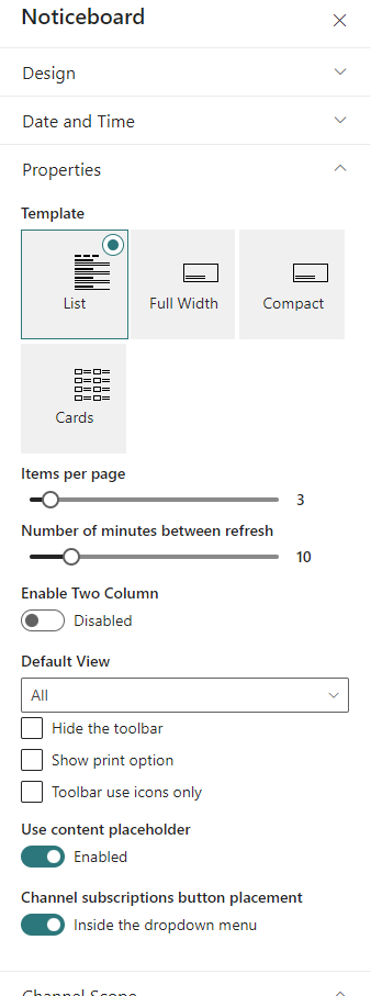 The Noticeboard module – Knowledge Base